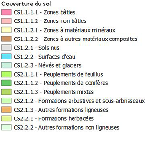 Légende de la couche : Occupation du sol – Nouvelle Génération ...